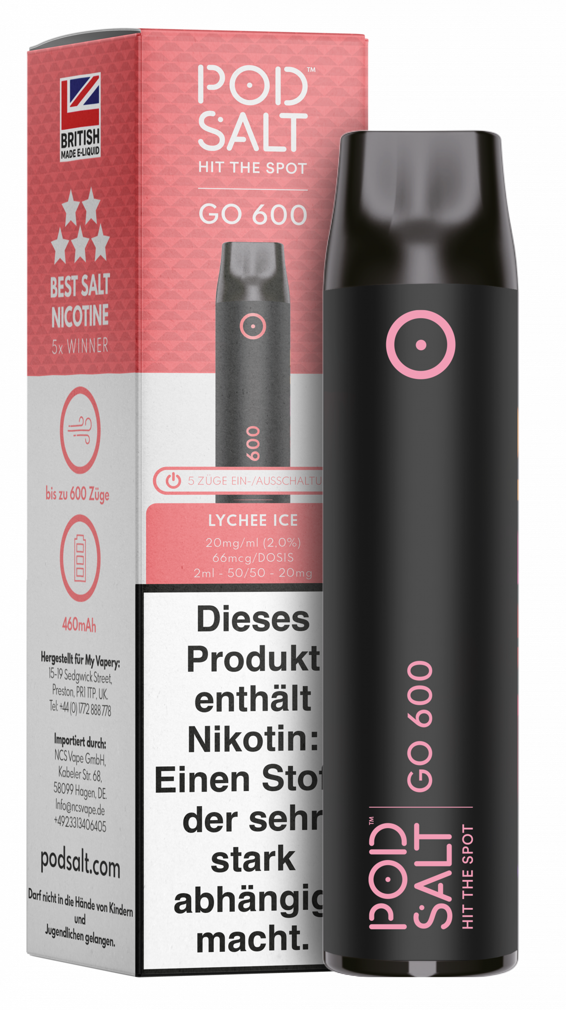 Pod Salt Go Lychee Ice – PODSALT­ | Deutschland