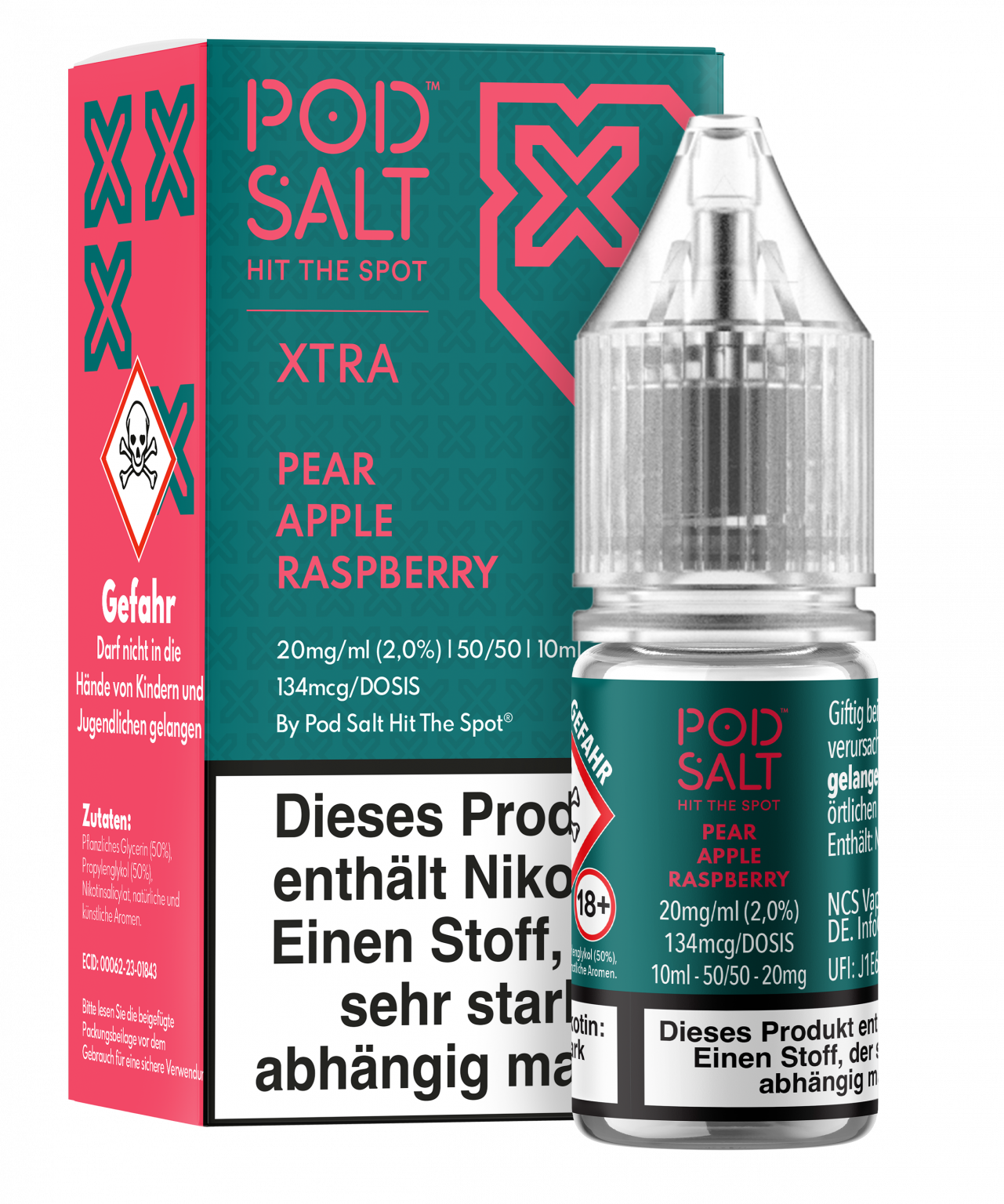 Pod Salt Xtra Pear Apple Raspberry - PODSALT­ | Deutschland